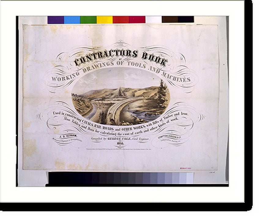 Historic Print, The contractors book of working drawings of tools and ...