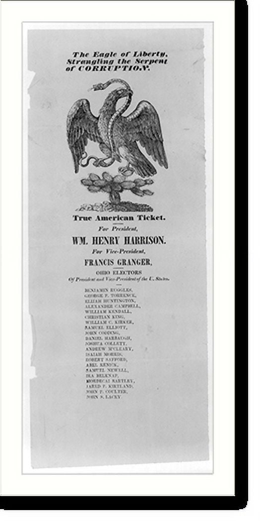 Historic Print, The eagle of liberty strangling the serpent of ...