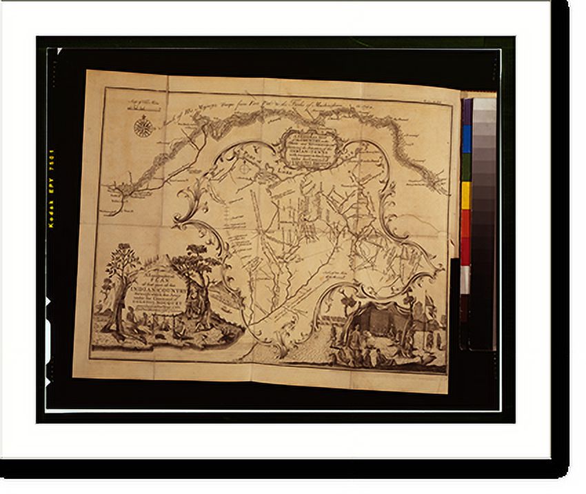 Historic Print, A general map of the country on the Ohio and Muskingham ...
