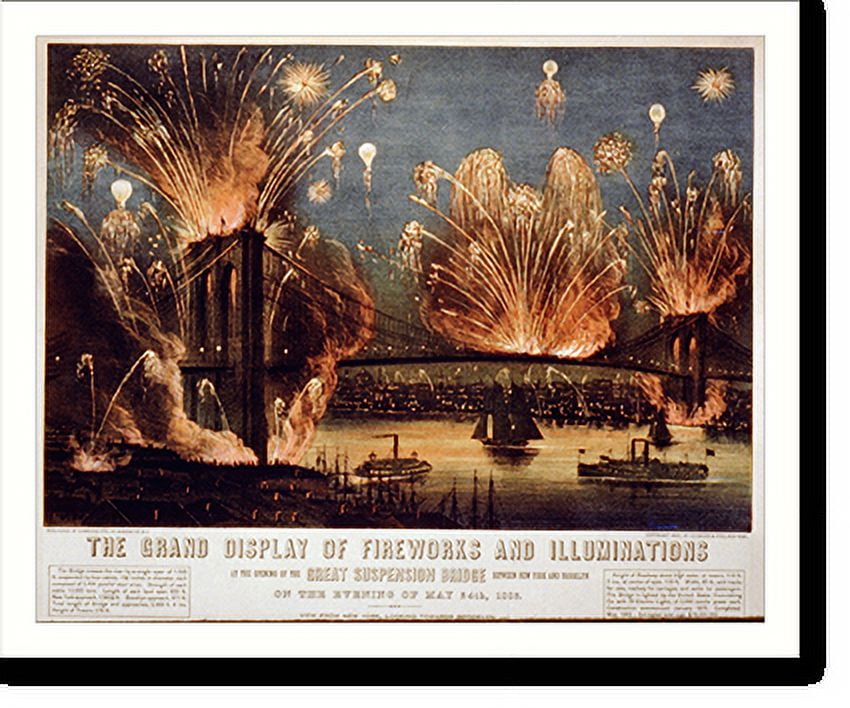 Historic Print, The grand display of fireworks and illuminations: at ...