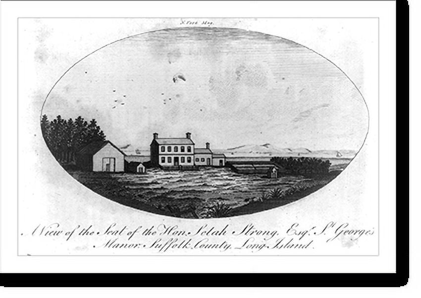 Historic Print, A view of the seat of the Hon. Selah Strong, Esqr., St ...