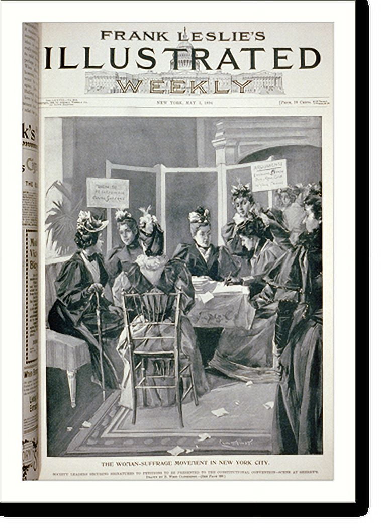 Historic Print, The woman-suffrage movement in New York City society ...