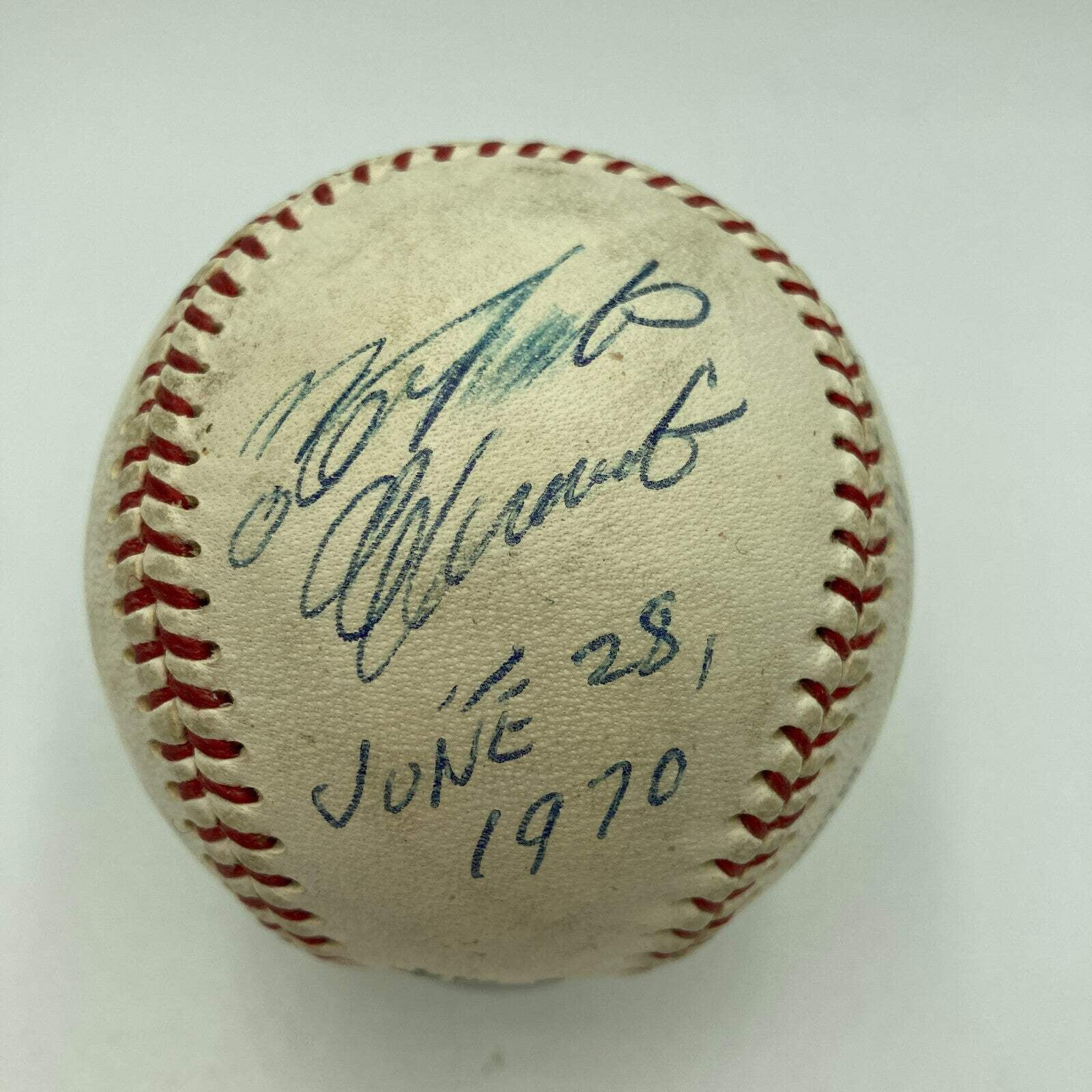 Historic Roberto Clemente Single Signed Baseball Final Game Forbes ...