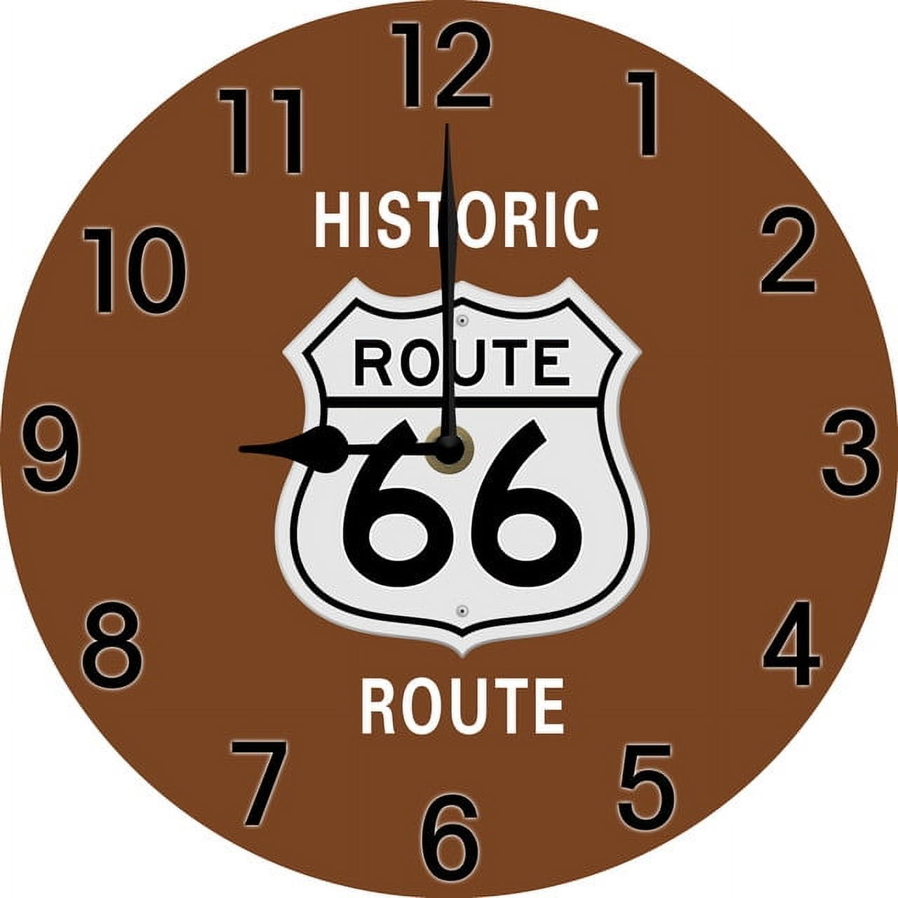 Historic Route 66 Wall Clock, Route 66 Road Signs Wall Clock, Man Cave ...