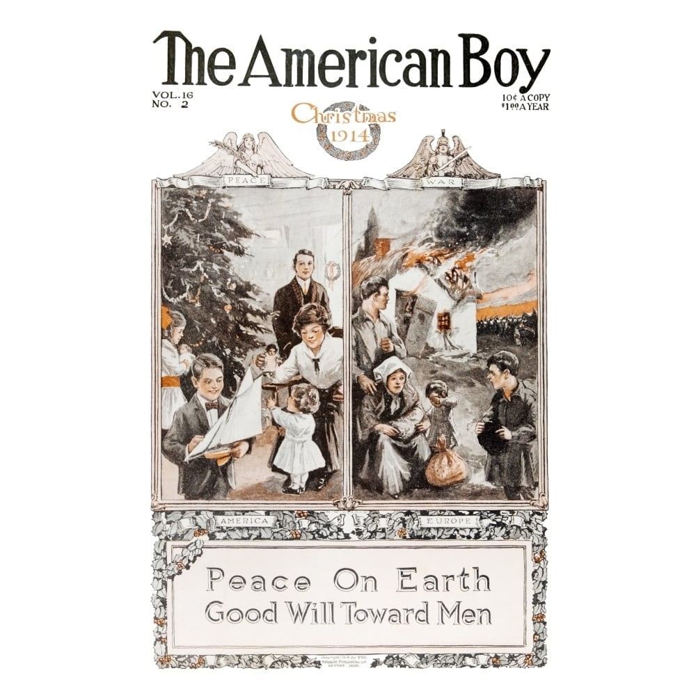 Historic The American Boy cover with illustration from 20th century ...