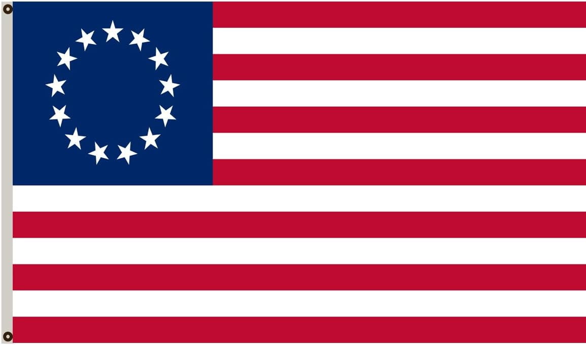 Historical American Revolutionary War Banner Betsy Ross Flag 12x18inch ...