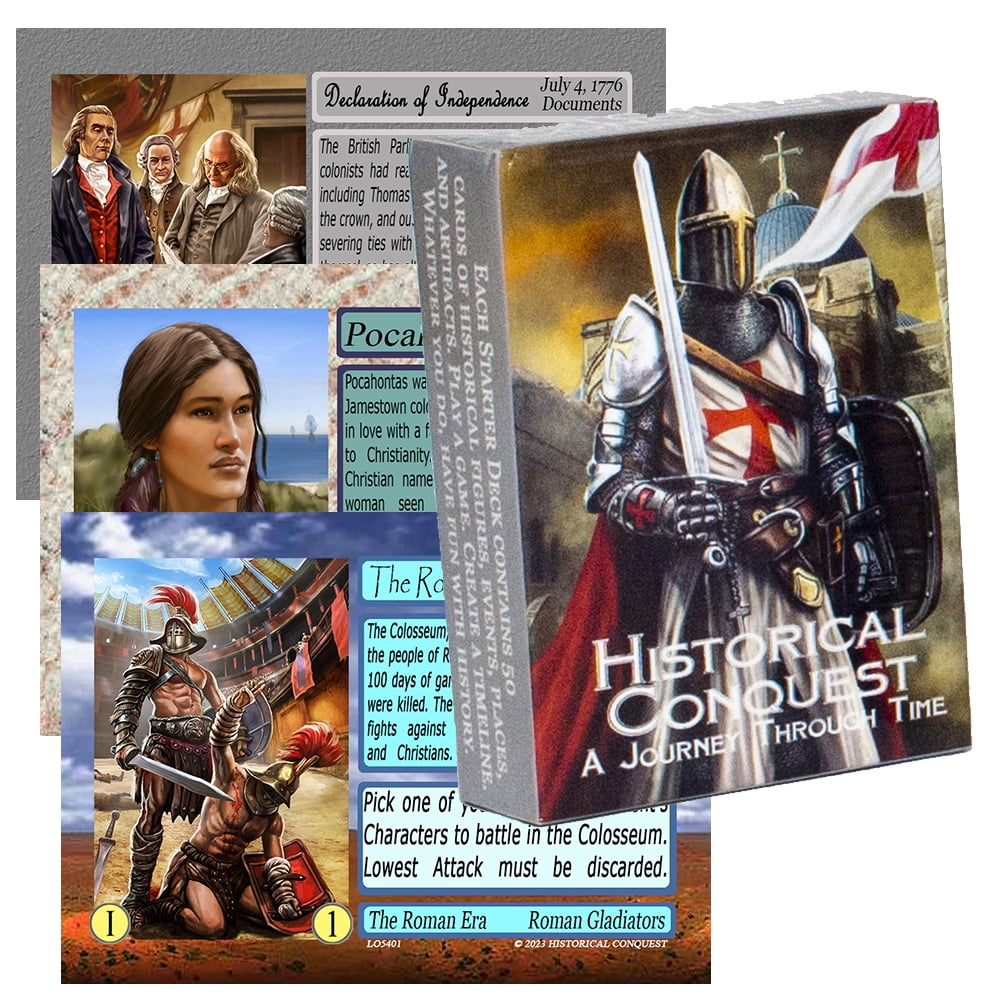 Historical Conquest Starter Deck - Knights Templar History Card Game ...
