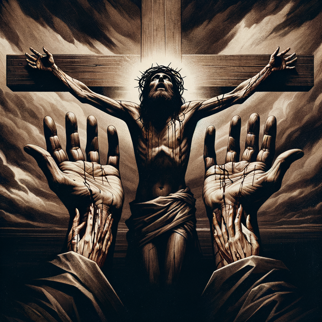 Historical Religious Scene - The Crucifixion Hands Toy Educational Game ...