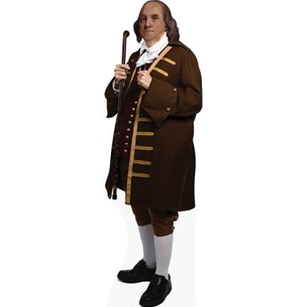 HistoricalCutouts H76015 Benjamin Franklin Cardboard Cutout Standee ...