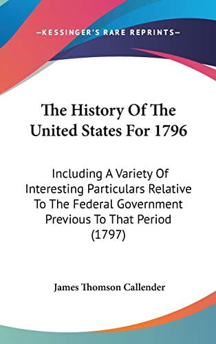 History Of The United States For 1796 - Walmart.com