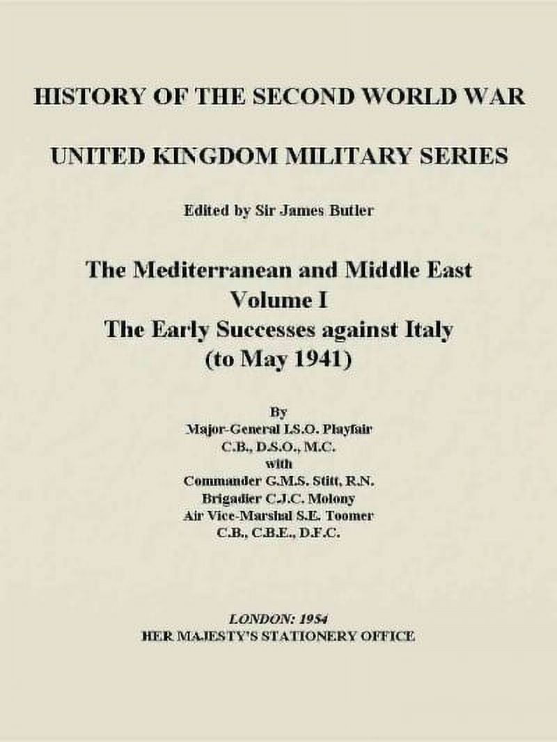 History of the Second World War United Kingdom Military: Mediterranean ...