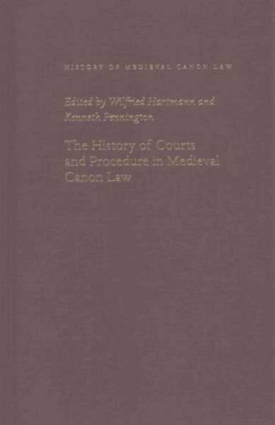 History of Courts and Procedure in Medieval Canon Law - Walmart.com