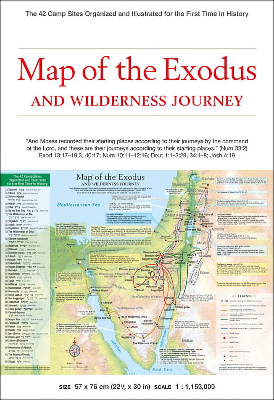 History of Redemption: Map of the Exodus and Wilderness Journey : The ...