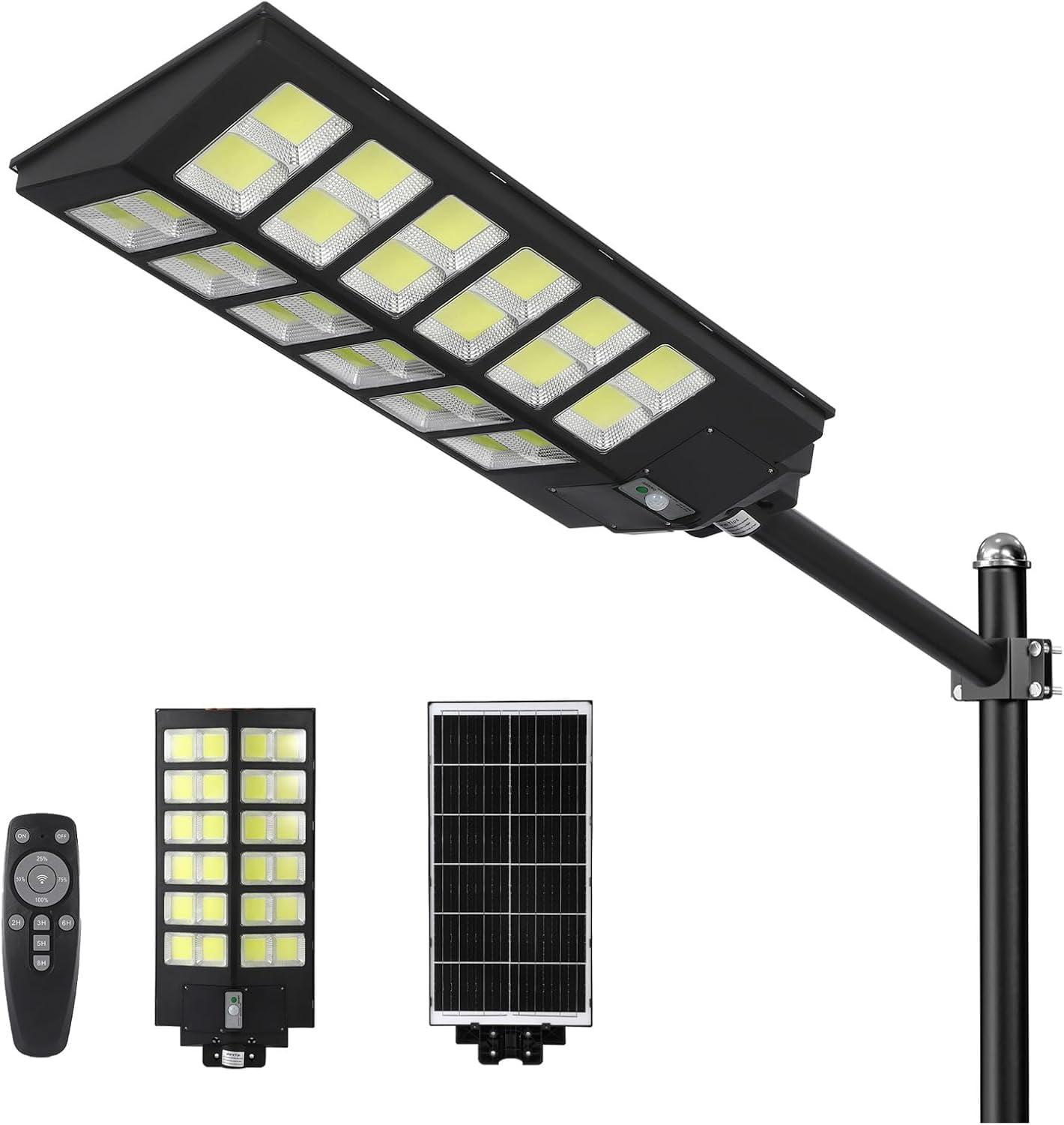 Historyli 5000W Solar Street Lights Outdoor,Wide Angle Solar Lights ...