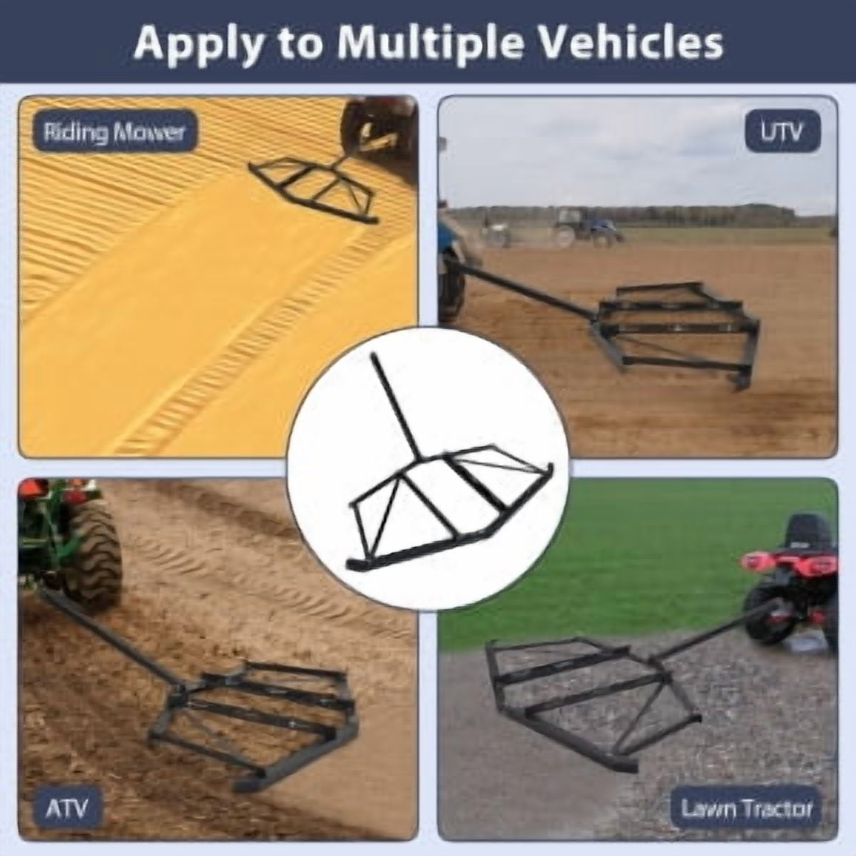 Historyli Driveway Drag, 74 inch, Driveway Drag Grader, with 3 Sets ...