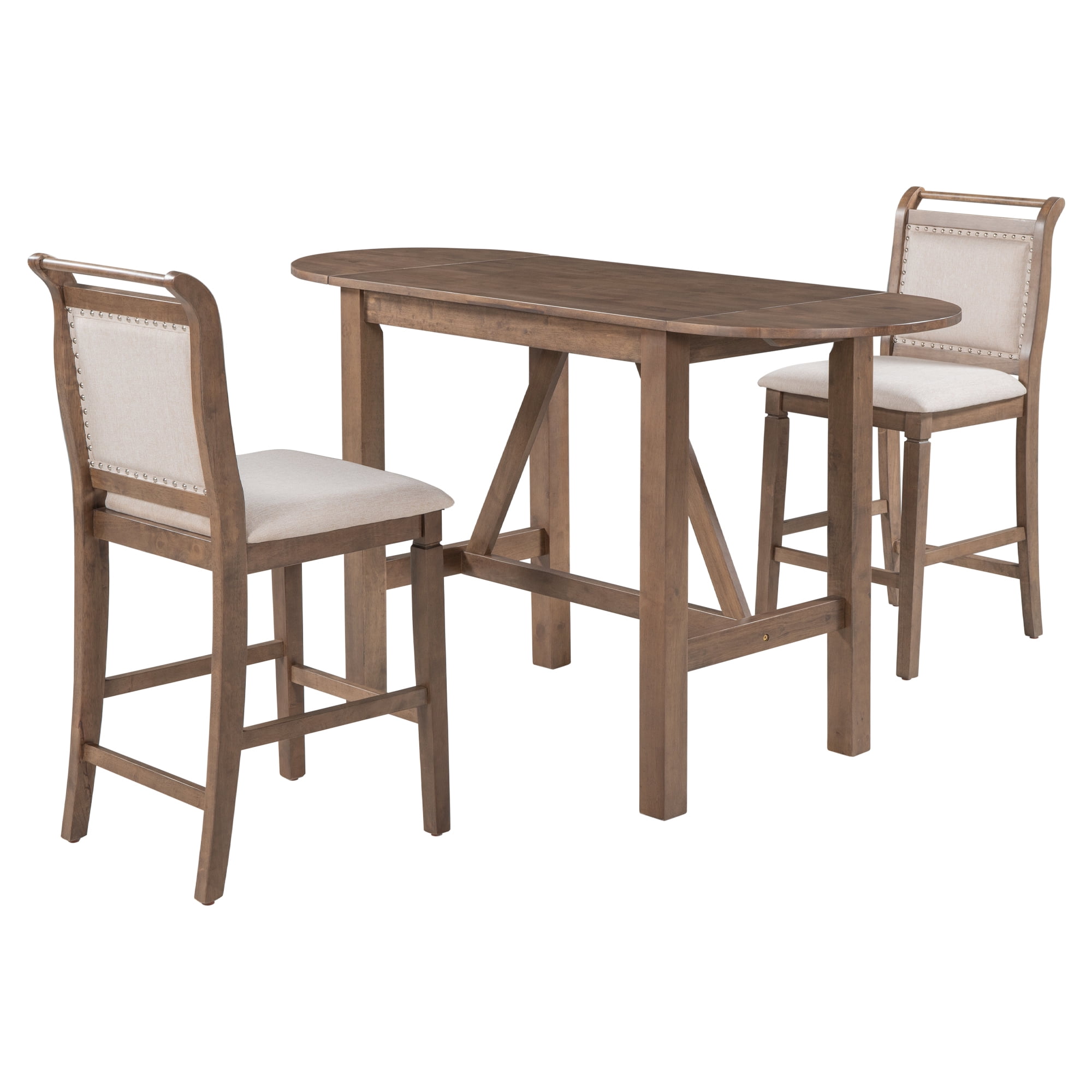 Historyli Go5H 3-Piece Dining Table Set, Kitchen & Dining Room Sets ...