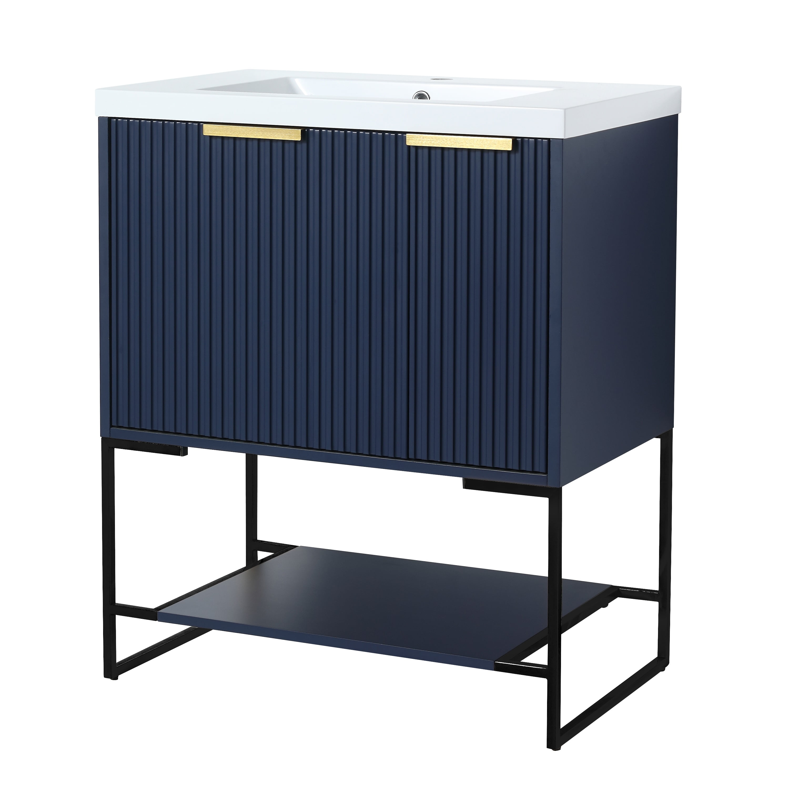 Historyli Go5H 30in Bathroom locker With Resin Basin, Bathroom ...