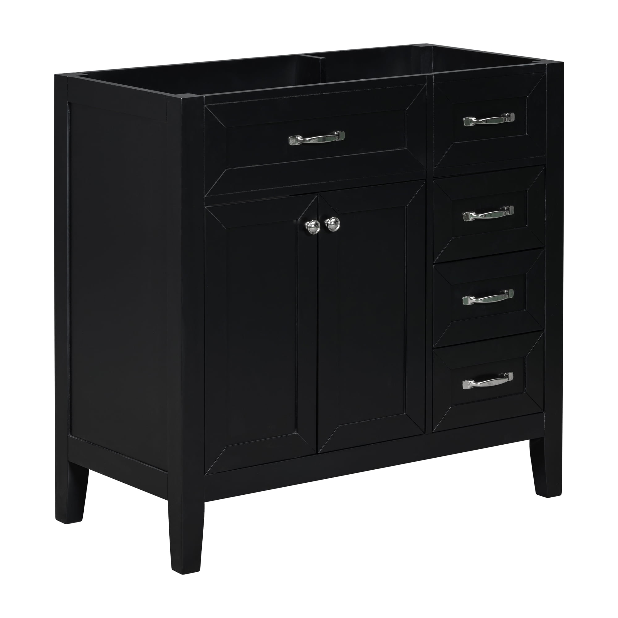 Historyli Go5H 36 Inch Bathroom Vanity, Bathroom Vanity With 3 Drawers ...