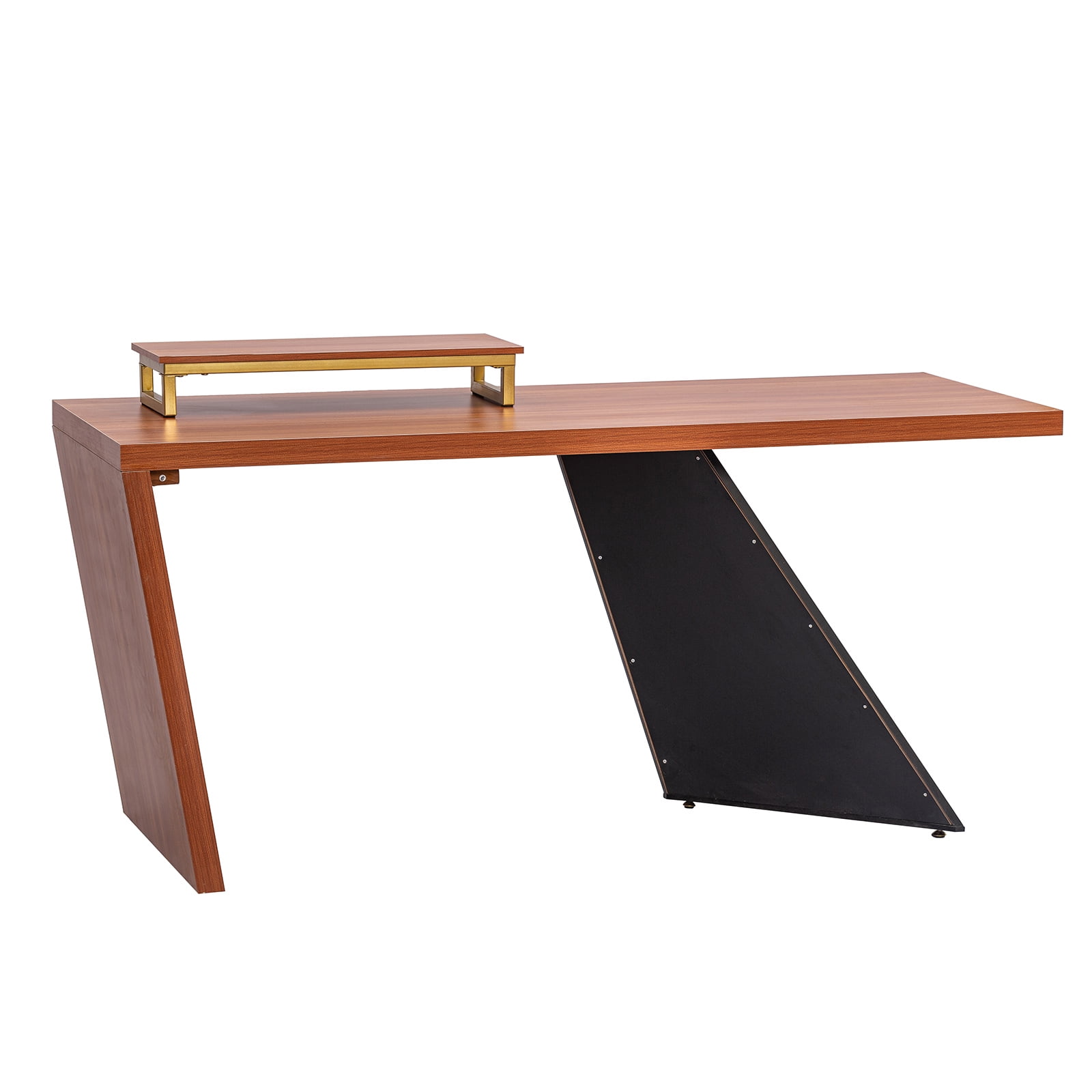 Historyli Go5H 63" Office Desk Modern Minimalist Desk With Monitor ...