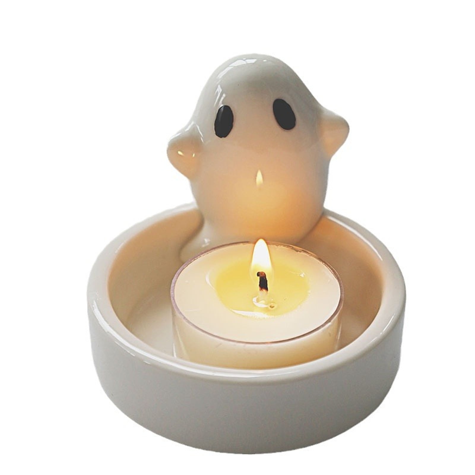 Historyli Go5H Cute Halloween Candle Holders, Ceramic Candle Stick ...