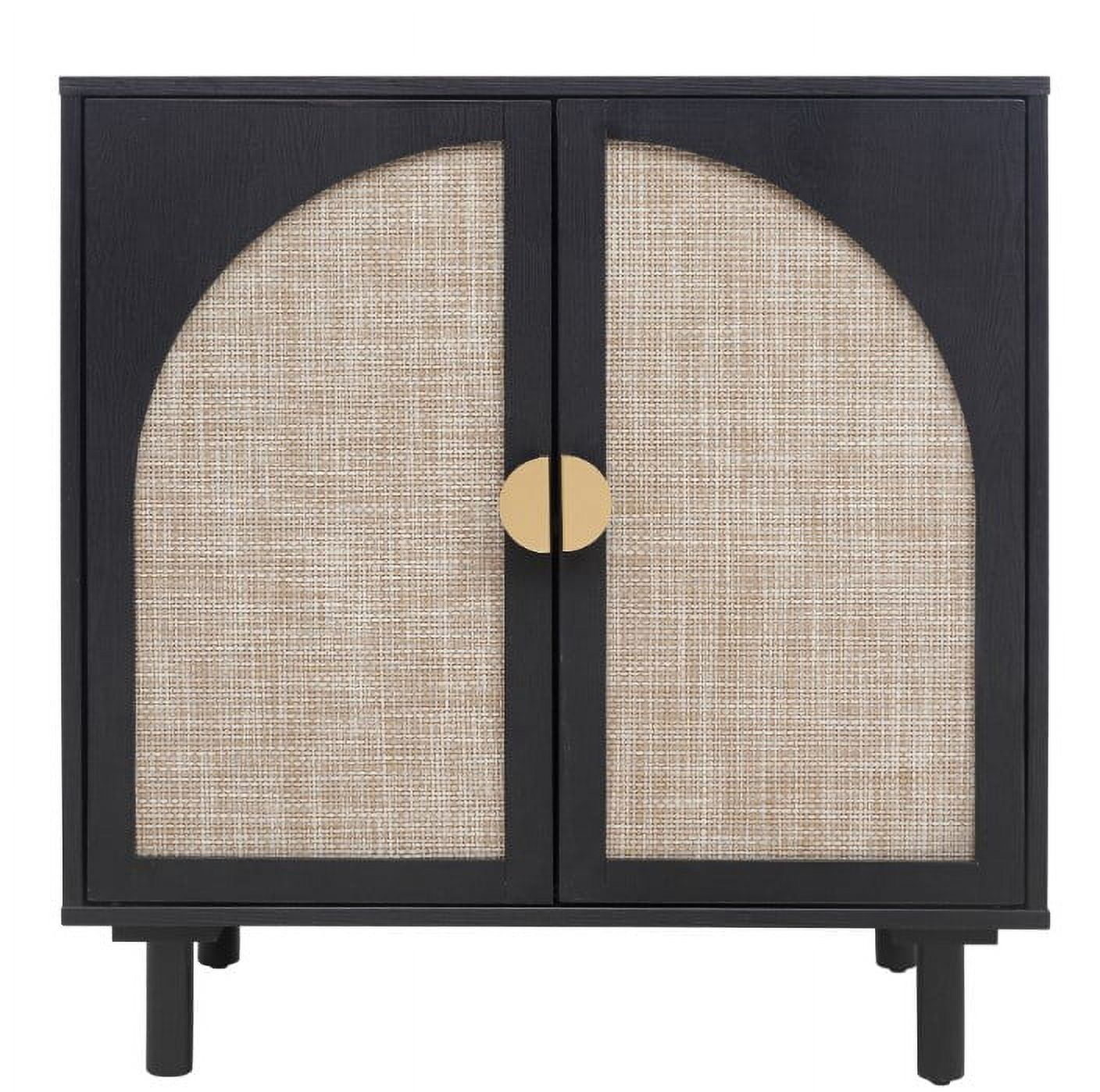 Historyli Go5H Home Storage Cabinet With 2 Doors Adjustable Shelf ...