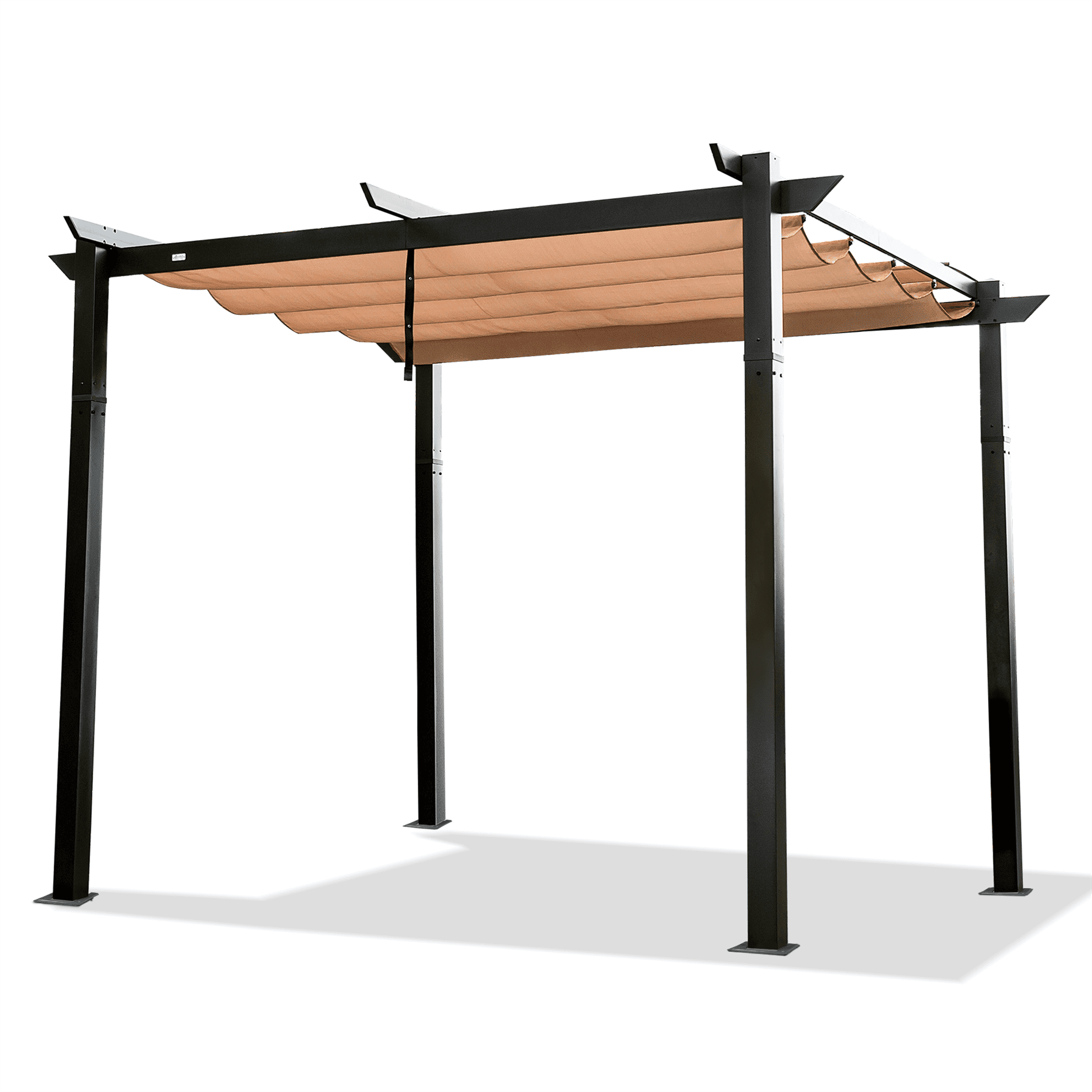 Historyli Go5H Pergola With Retractable Canopy, All-Weather Aluminum ...