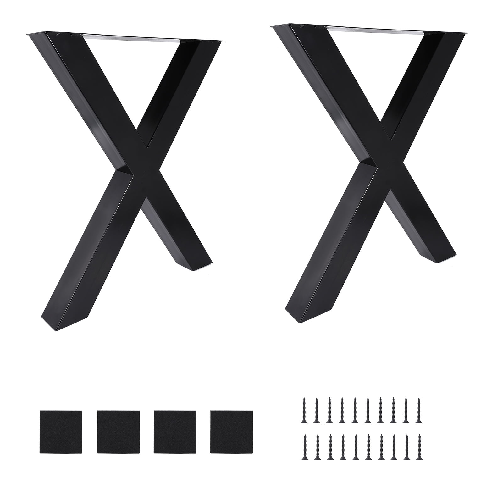 Historyli Go5H Set of 2 Steel Table Legs 28" Height X 24" Wide,X Frame ...