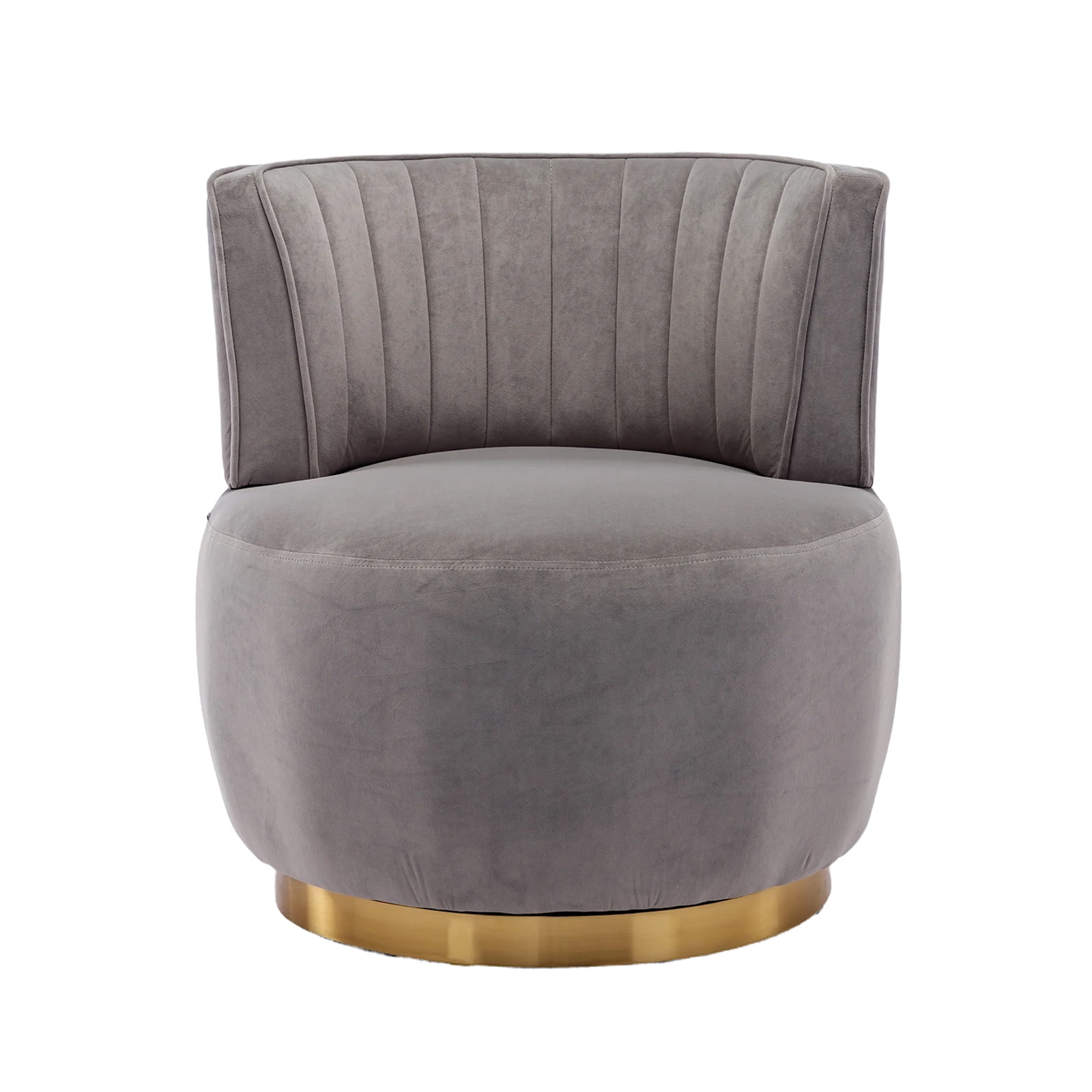 Historyli Go5H Swivel Barrel Accent Sofa Chair With Hardwood Frame Wide ...