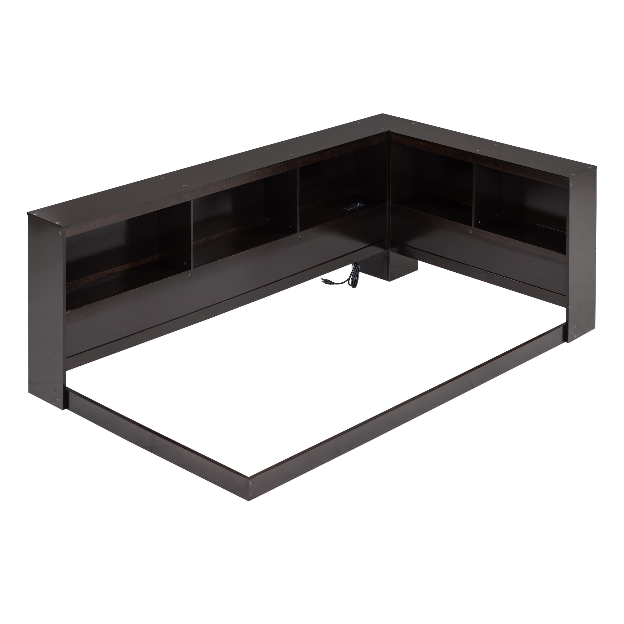 Historyli Go5H Twin Size Daybed Solid Wood Twin Platform Bed Frame With ...