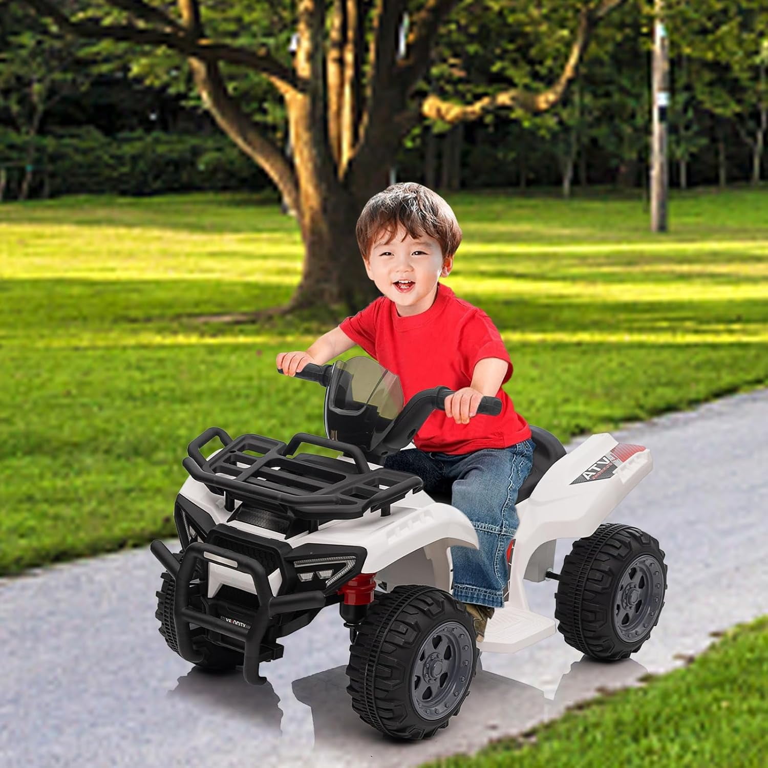 Historyli Powered Ride-Ons, 6V ATV 4 Wheeler,Ride on Toy Car for Boys ...
