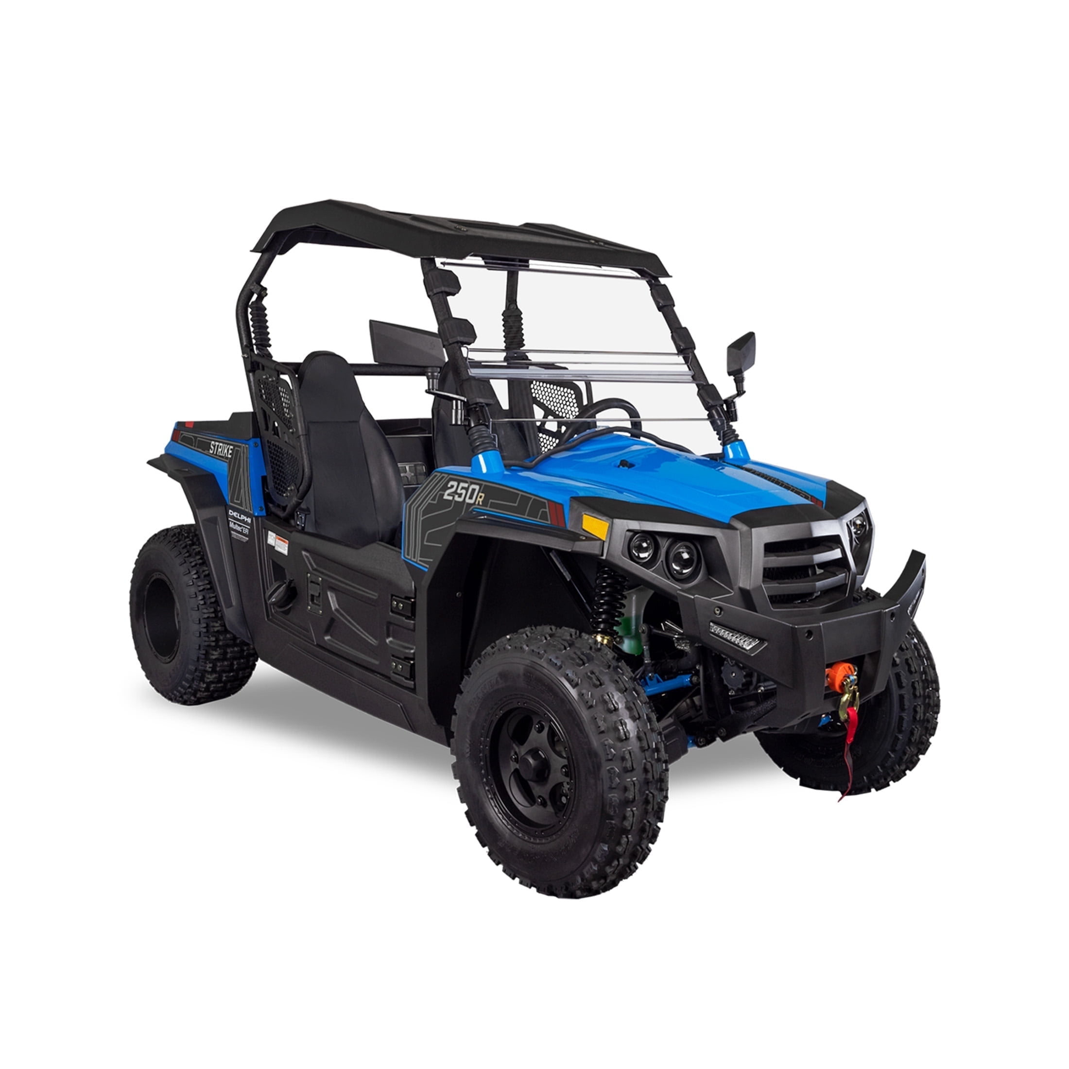 Hisun Sport 250 UTV Blue 2-Seater, 16 HP, 229cc UTV with Accessories ...