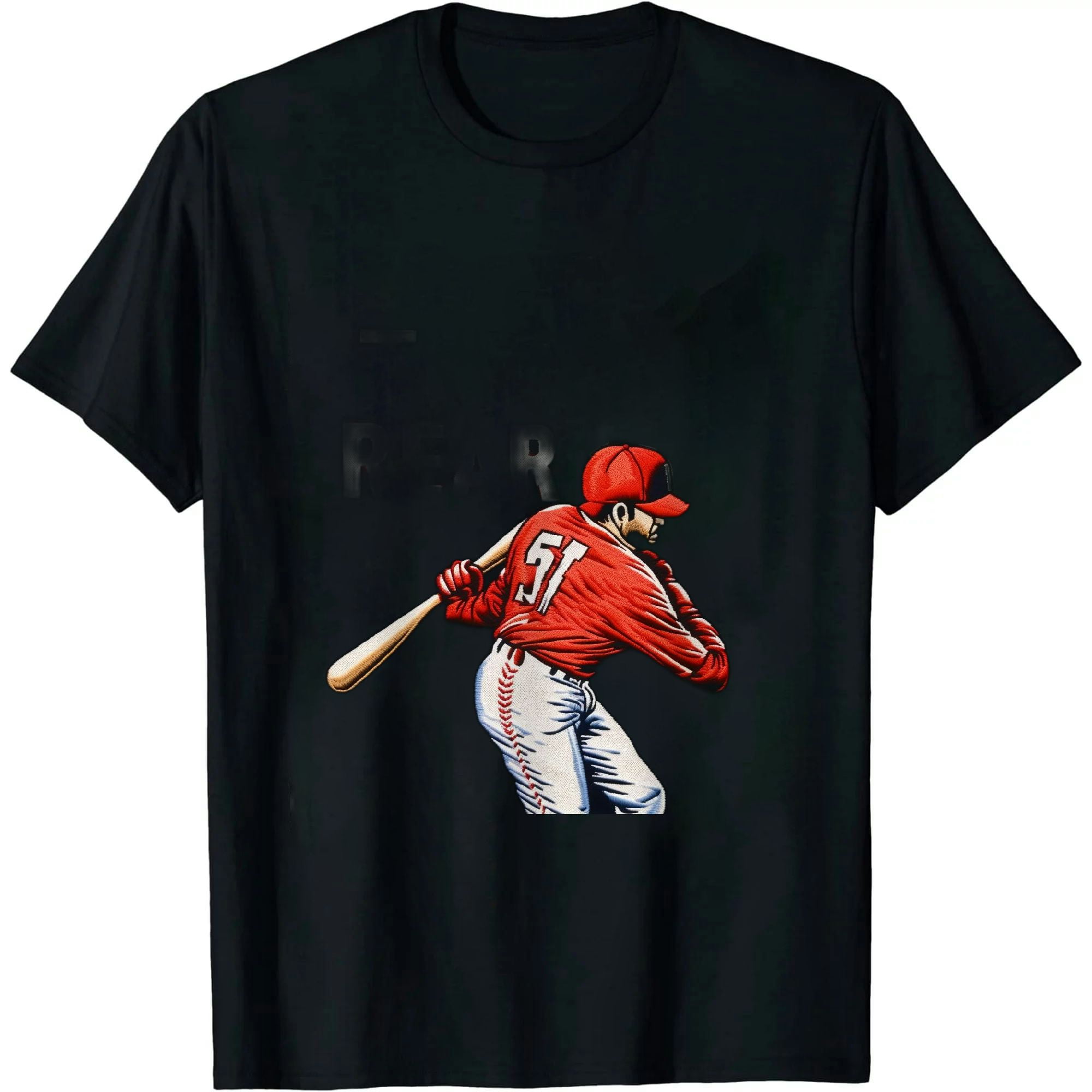Hit Hard Run Fast Turn Left Funny Baseball Player Sport Fan T-Shirt ...