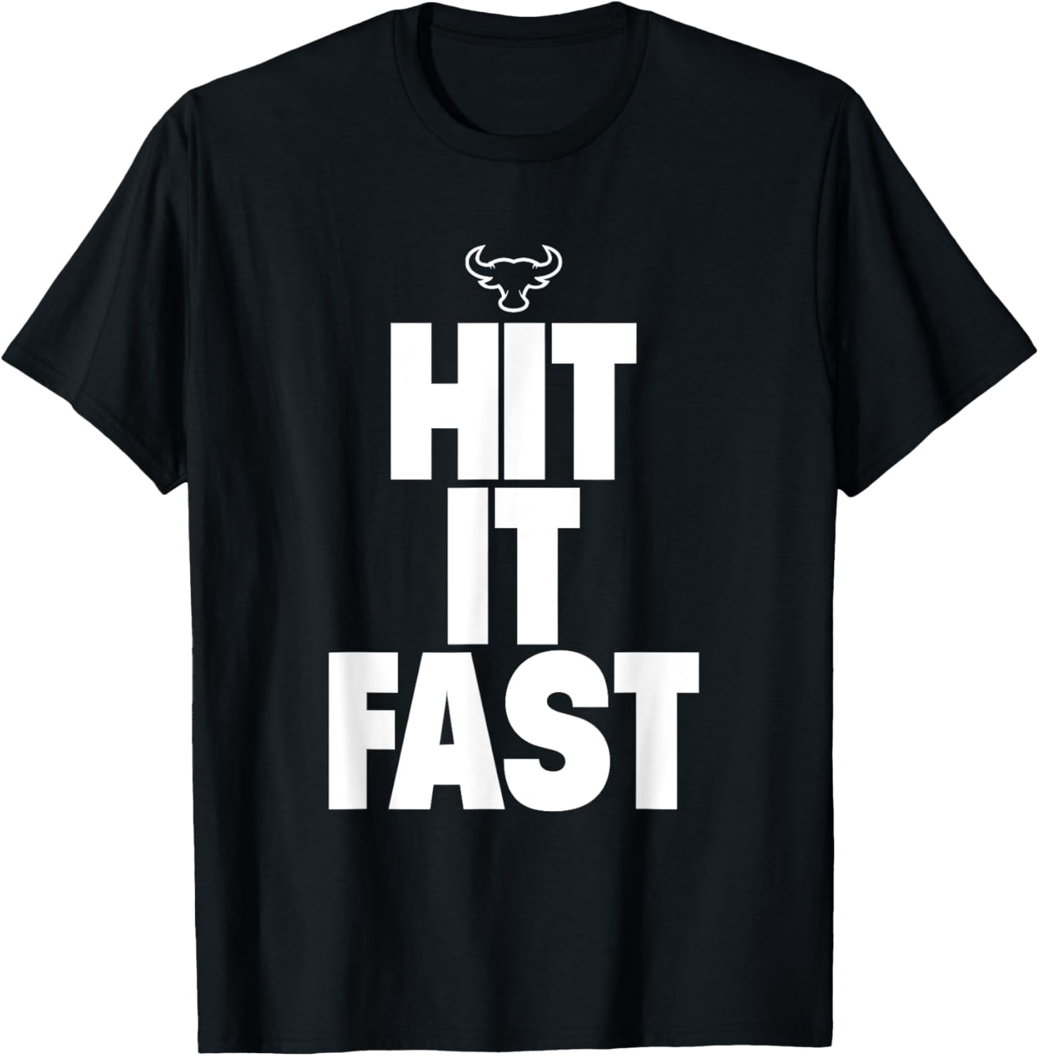Hit It Fast Teamwork Spirit Strong Slogan Sport Game T-Shirt-S ...