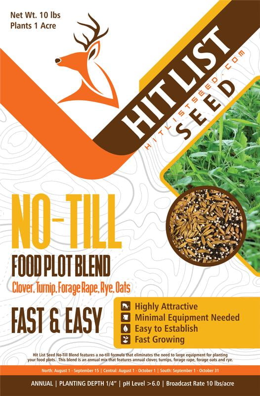 Hit List Seed No Till Food Plot Seeds for Deer [Annual Mix] - Throw and ...