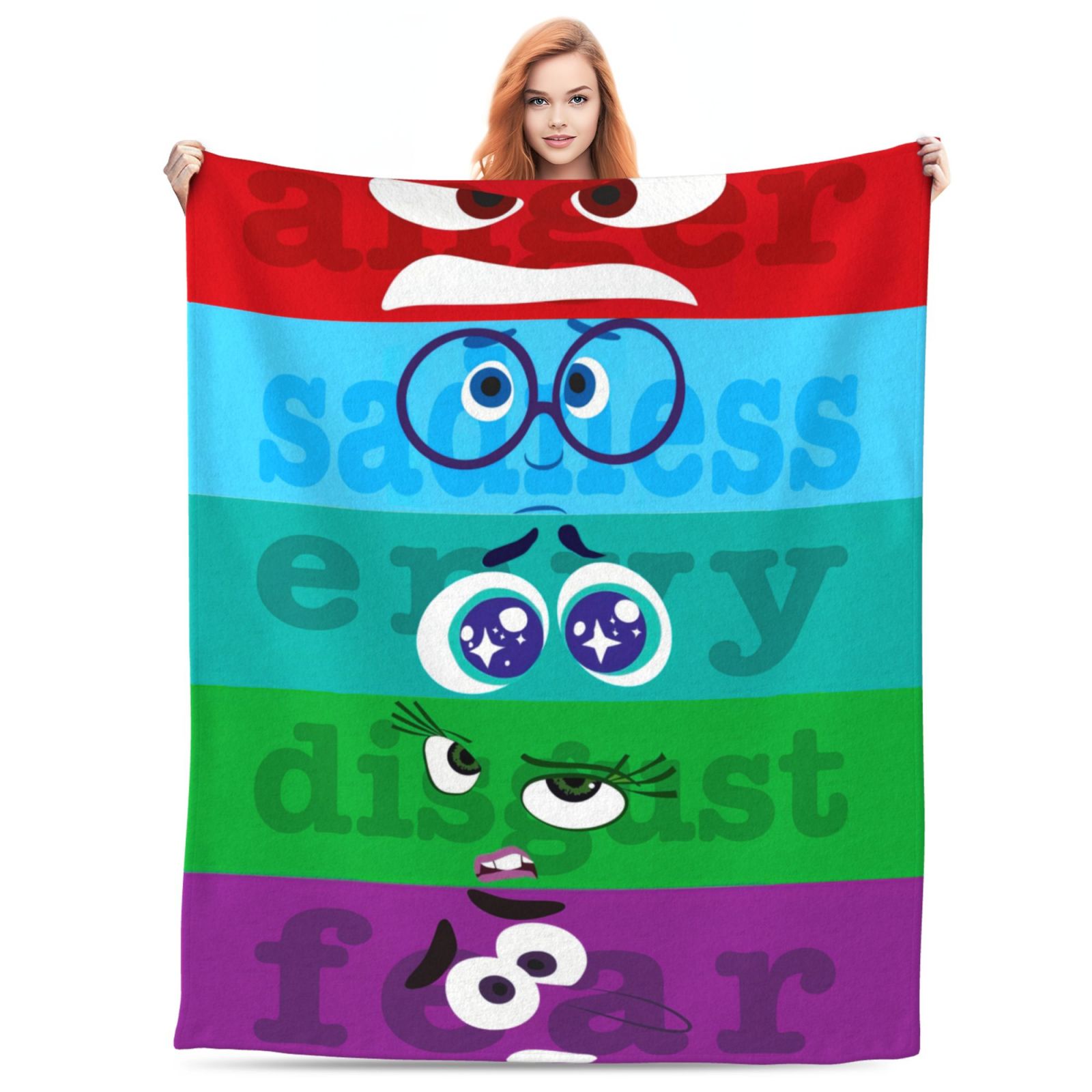 Hit Movie Inside Out Blanket - Cozy plush flannel bedding for room ...