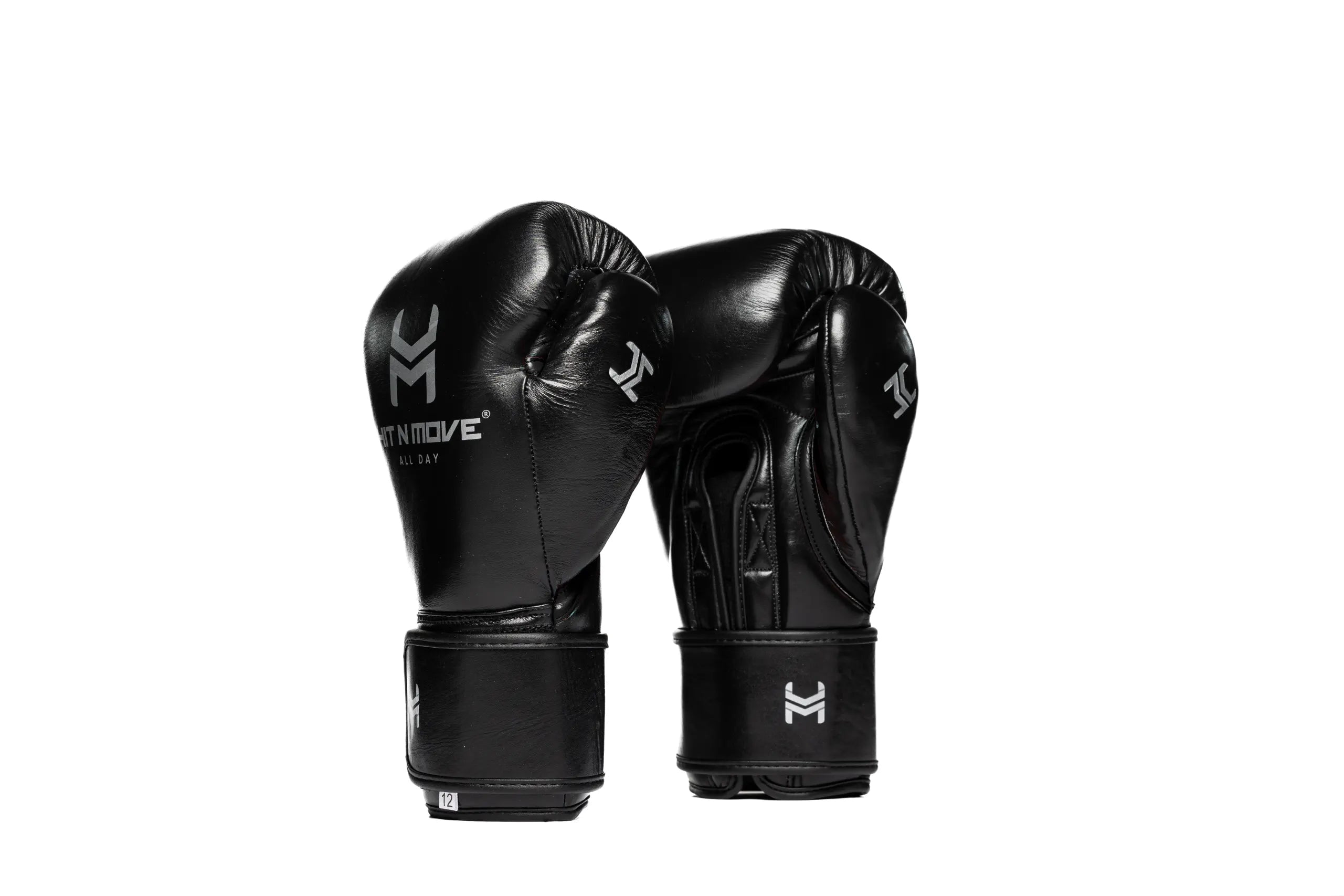 Hit N Move Boxing Gloves - All Day Pro Balance 14oz Black - Hook and ...