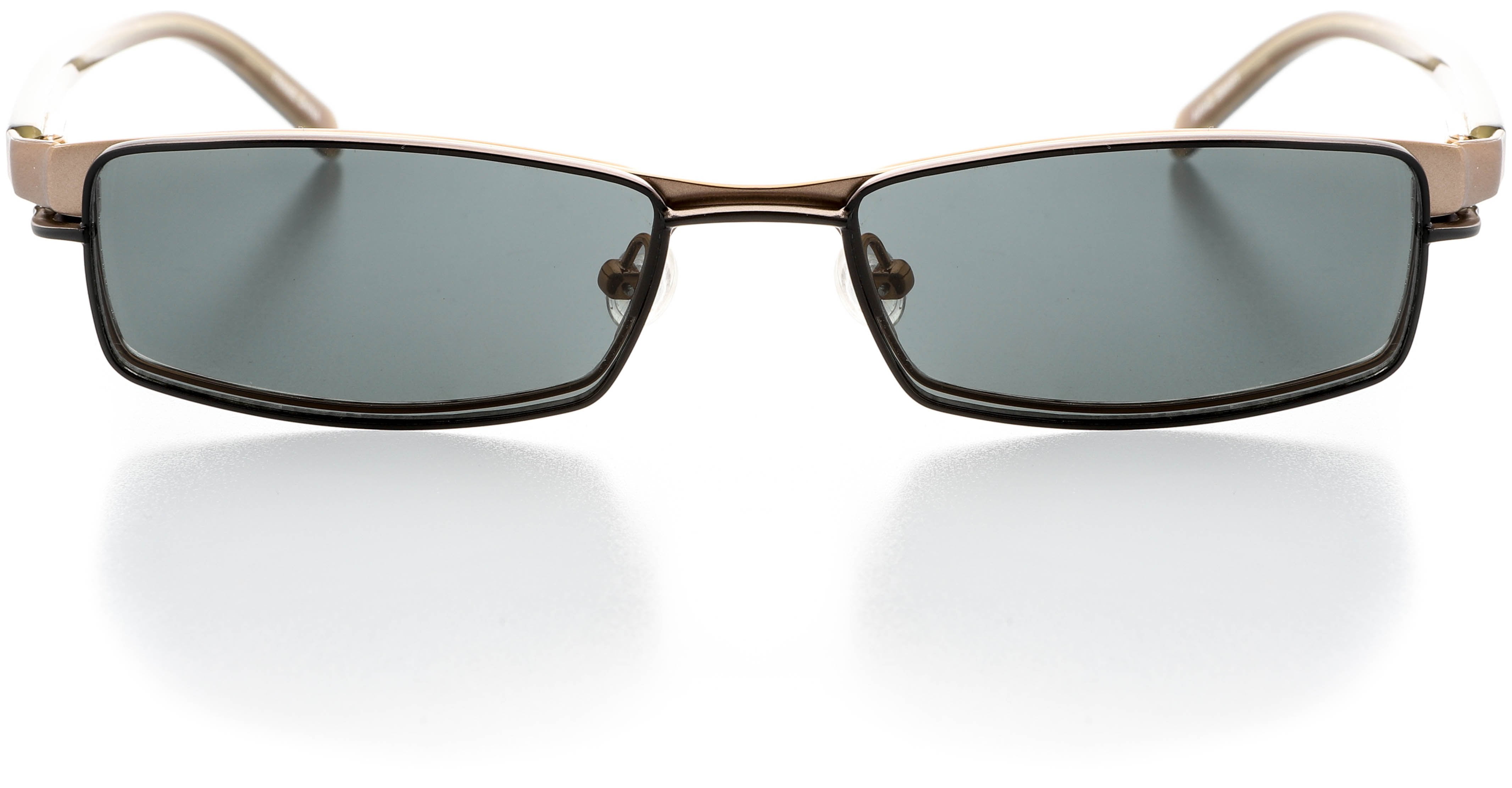 Hit Notion Unisex Clip-on Glasses - Rectangle Shape, Metal Full Rim ...