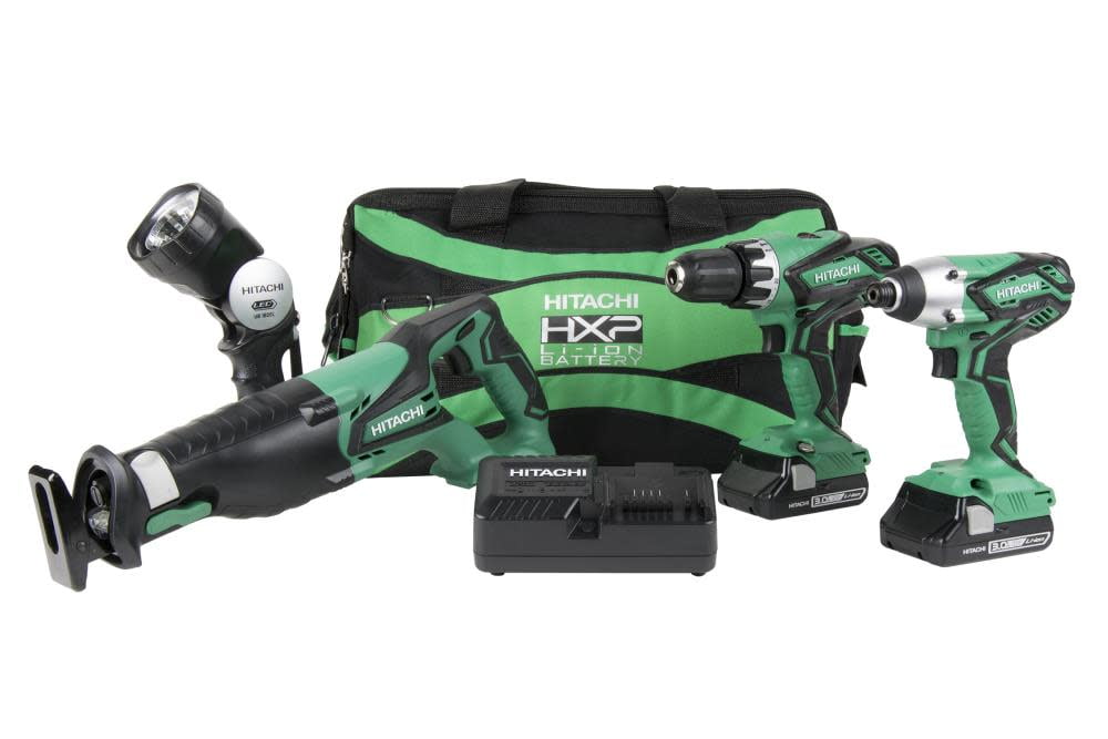 Hitachi 18 Volt 4 Piece Cordless Combo Kit - Walmart.com