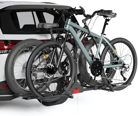 Hitch Bike Rack,Wobble Free Smart Tilting Folding Bicycle Car Racks for ...