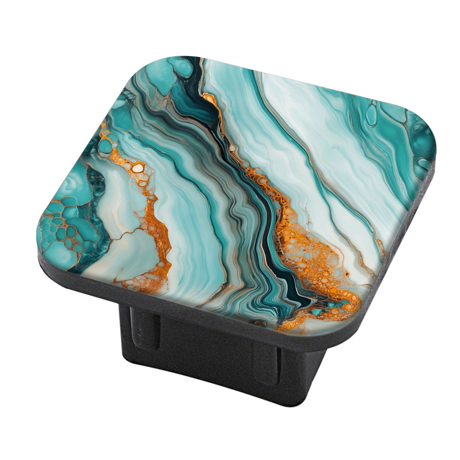 Hitch Cover Fits For 2-Inch Hitch,Abstract Blue-Green Fluid ...