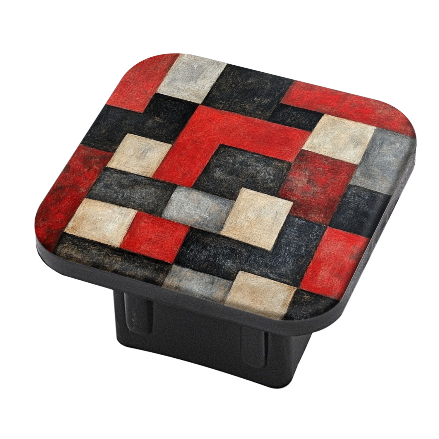 Hitch Cover Fits For 2-Inch Hitch,Abstract Geometric Painting With ...
