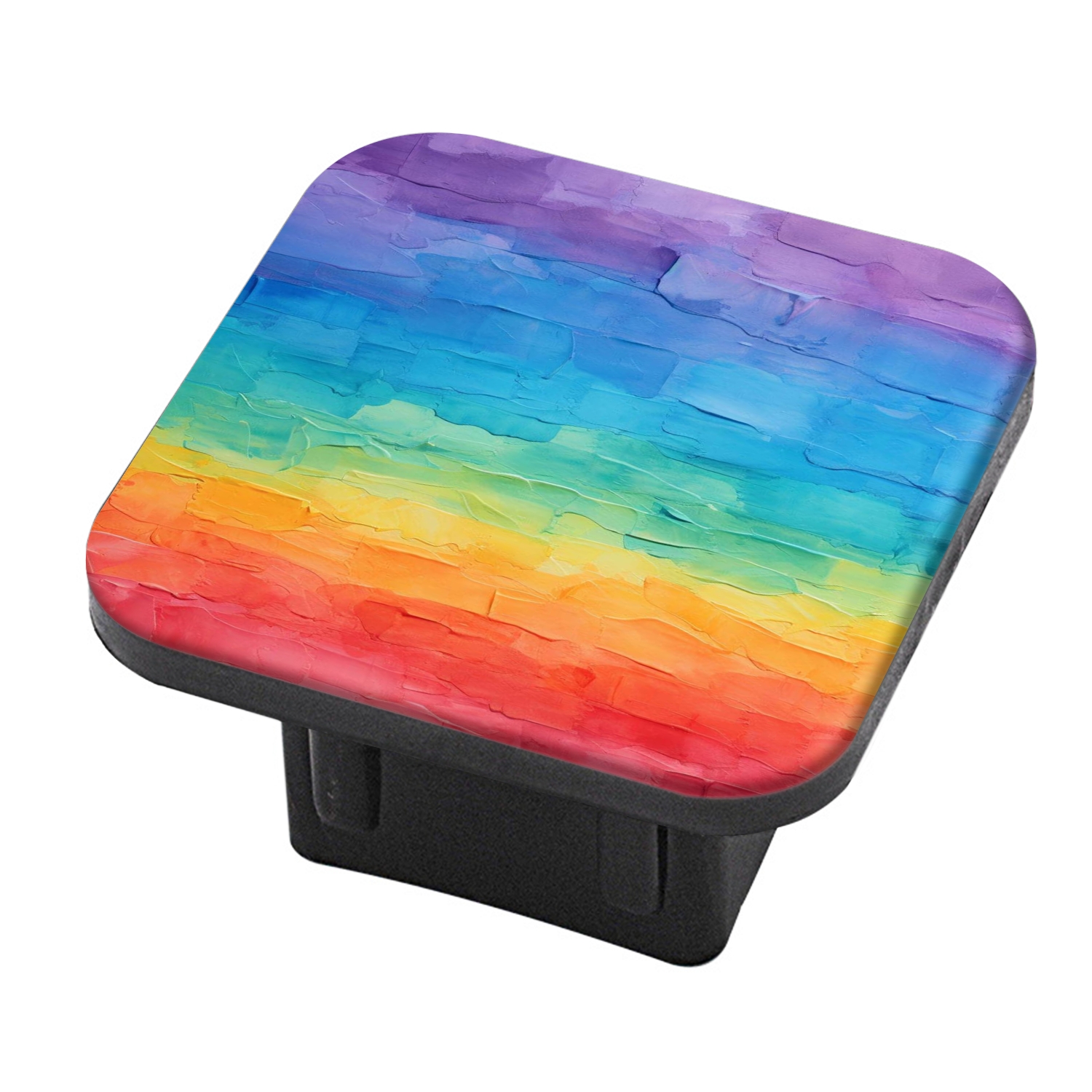 Hitch Cover Fits For 2-Inch Hitch,Abstract Rainbow Textured Oil ...
