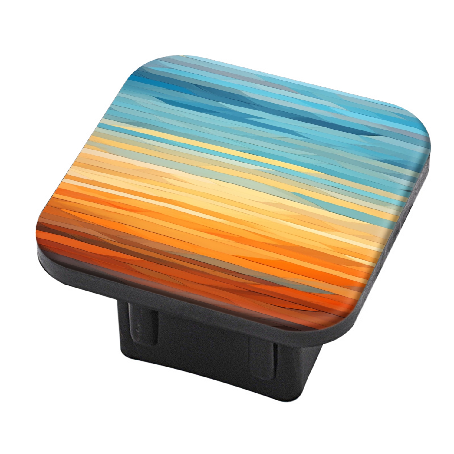 Hitch Cover Fits For 2-Inch Hitch,Abstract Sunset Paintingrubber ...