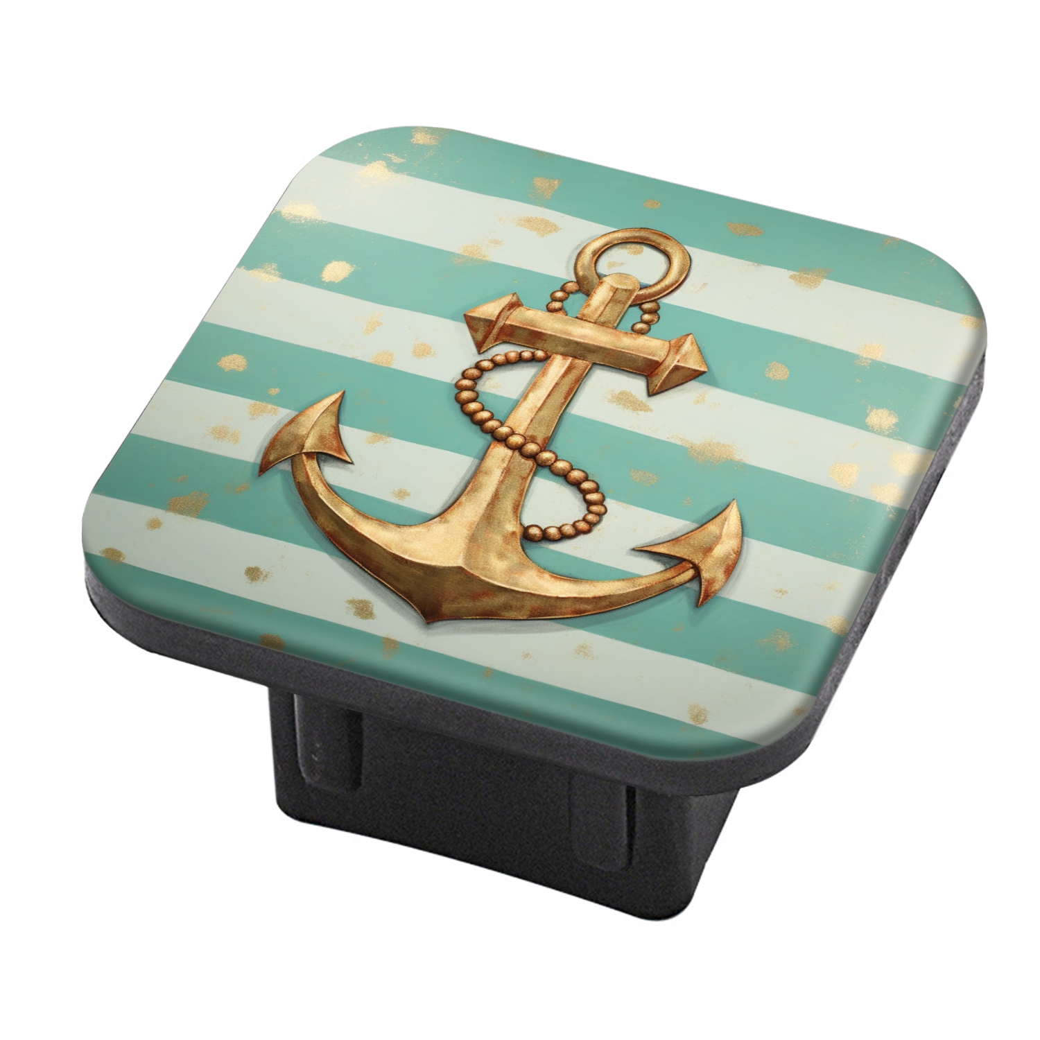 Hitch Cover Fits For 2-Inch Hitch,Anchor On Striped In Light Bluerubber ...