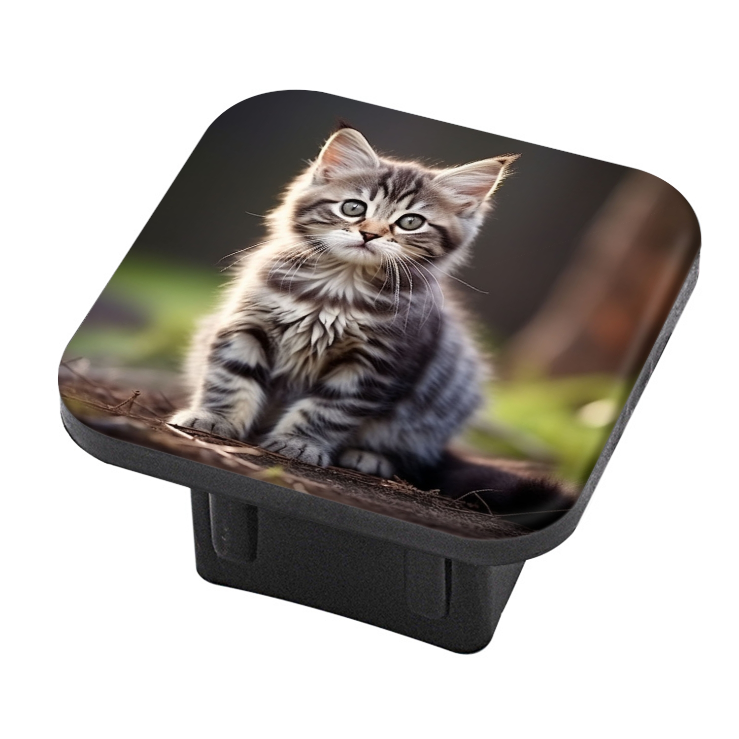 Hitch Cover Fits For 2-Inch Hitch,Beautiful Cute Kitten With Gray And ...