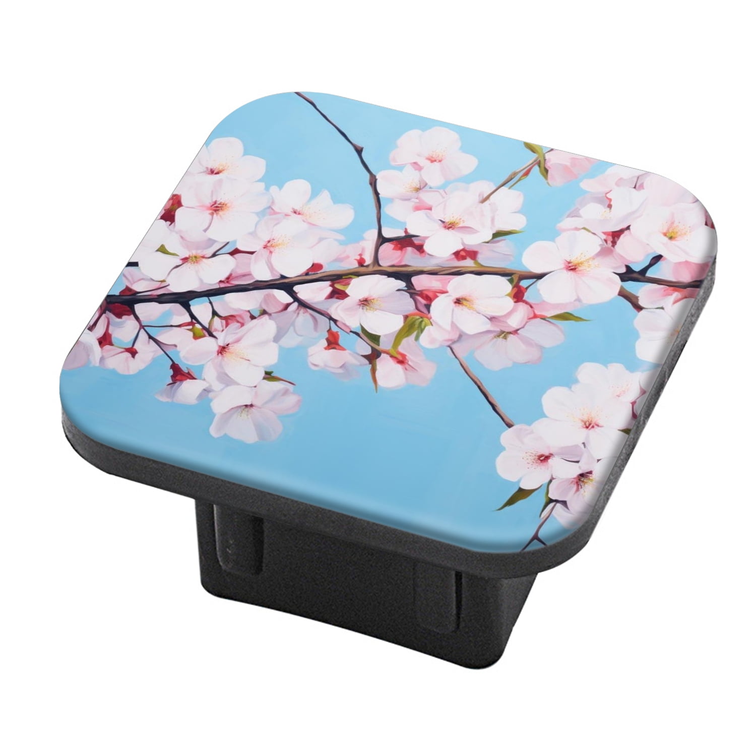 Hitch Cover Fits For 2-Inch Hitch,Branch Of Sakura With Open Flowers ...