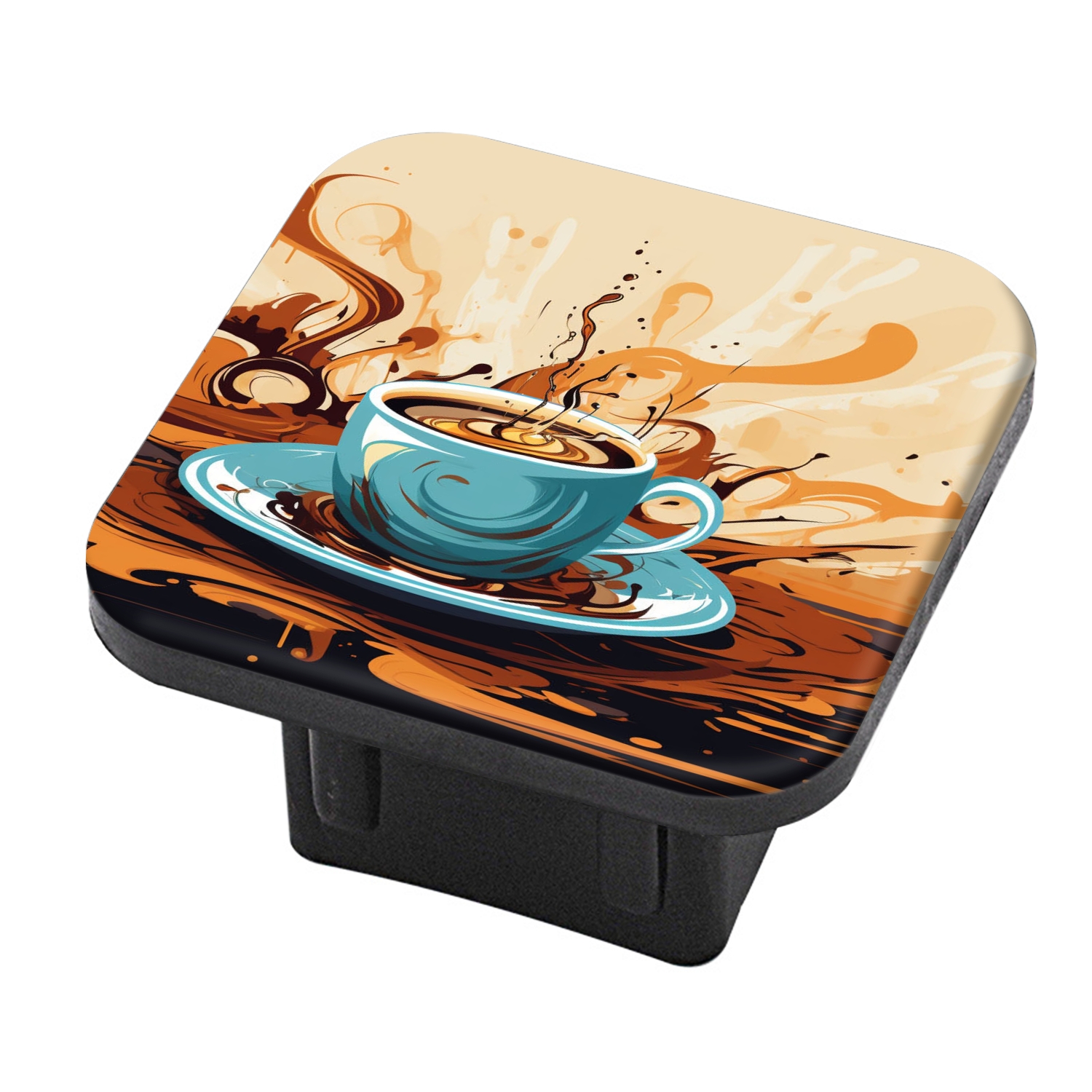 Hitch Cover Fits For 2-Inch Hitch,Coffee Cup With Splashesrubber ...