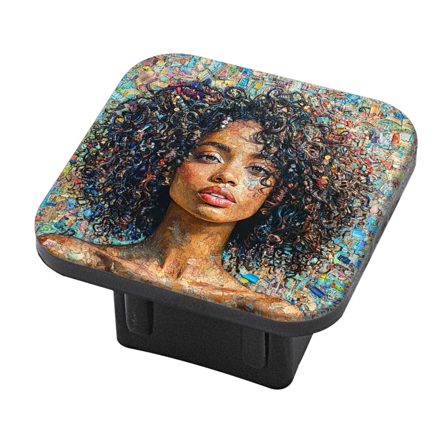 Hitch Cover Fits For 2-Inch Hitch,Collage Portrait Of A Woman With ...