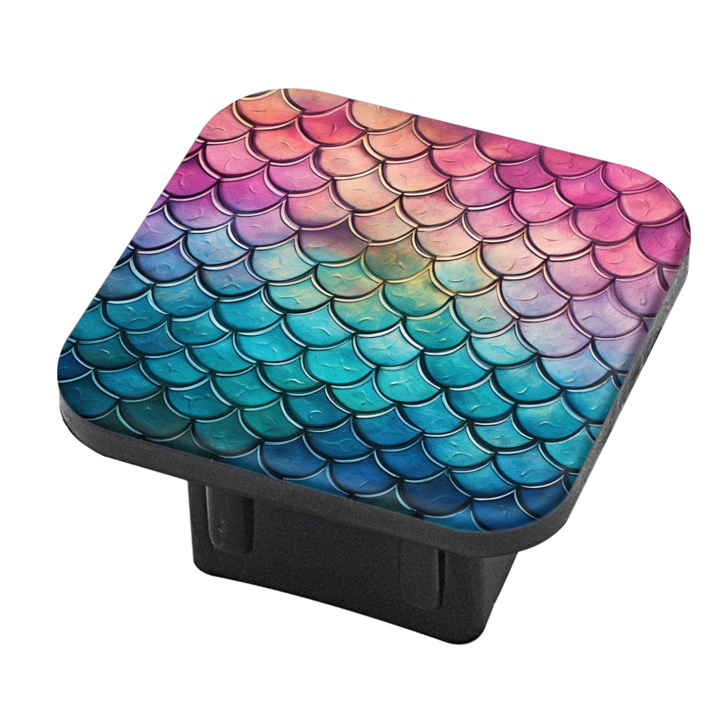 Hitch Cover Fits For 2-Inch Hitch,Color - Gradient Fish Scale ...