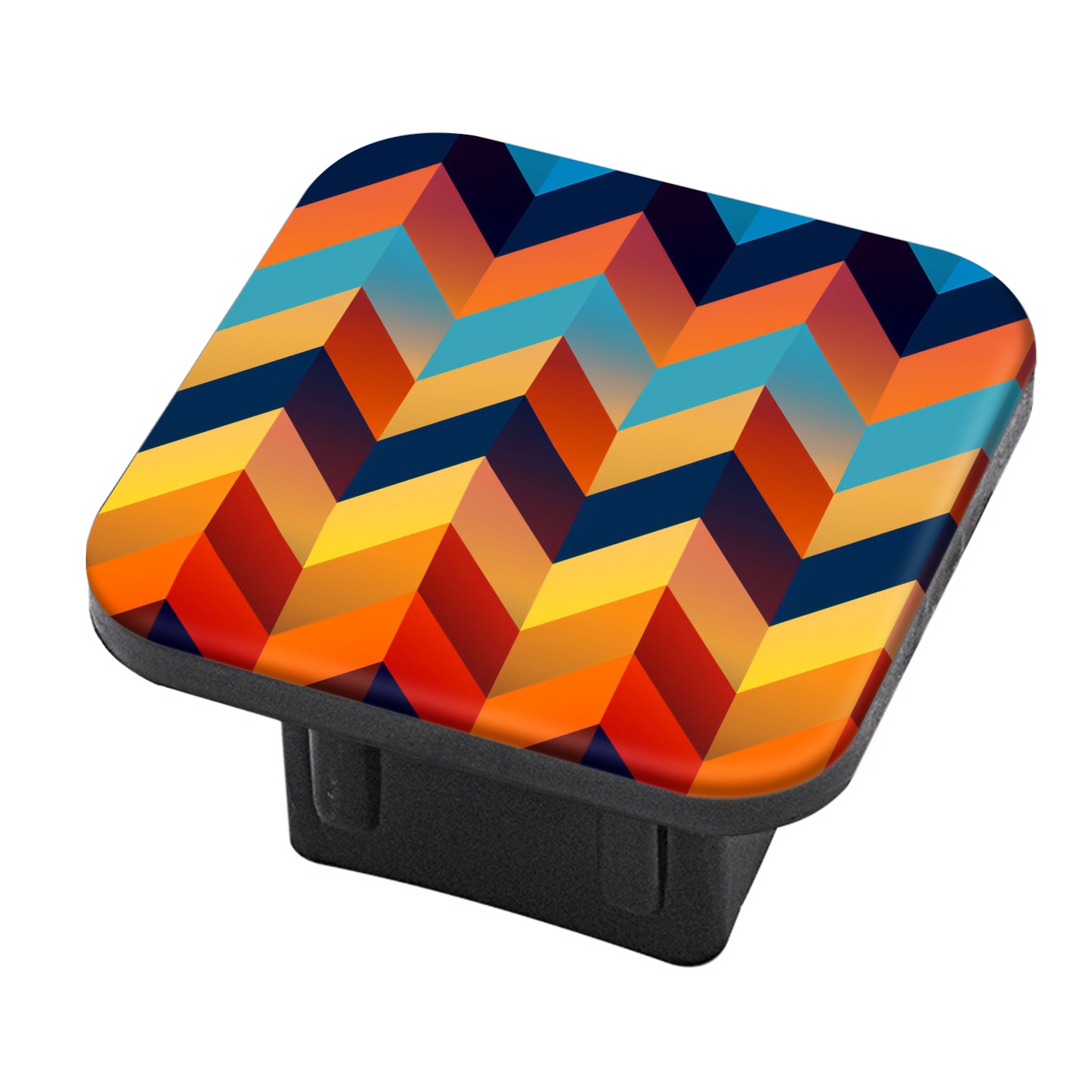 Hitch Cover Fits For 2-Inch Hitch,Colorful Pattern Retro Color Palette ...